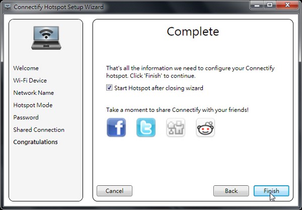 Connectify：免指令，把Windows 7筆電變成AP | T客邦