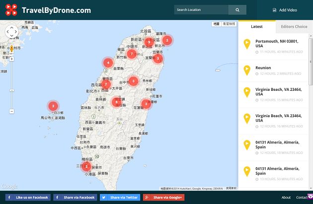 空拍影像分享網站TravelByDrone.com，讓你不只看見台灣，還要看見全世界 | T客邦