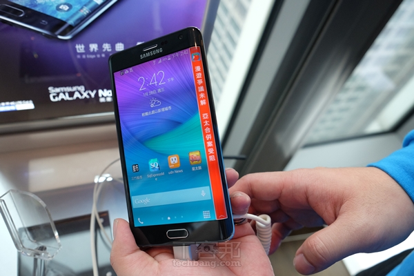三星 Galaxy Note Edge 曲面螢幕手機在台登場，售價 28,900 元 | T客邦