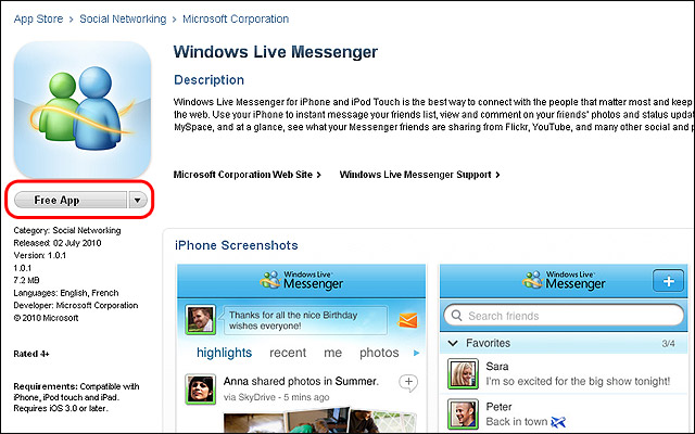 Windows Live Messenger在台灣App Store正式上架 | T客邦