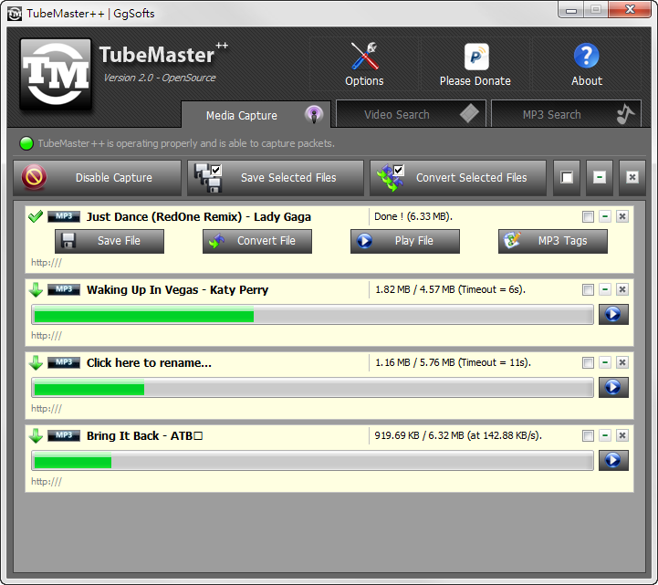 TubeMaster++：千萬首線上音樂邊聽邊抓 | T客邦