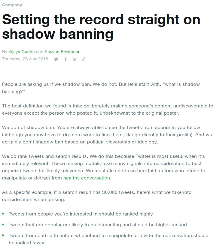 川普砲轟 Twitter 使用「Shadow Banning」降低共和黨能見度，放話調查推特是否涉及歧視行為 | T客邦