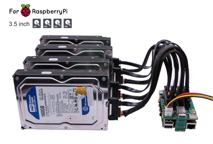 Rock Pi SATA HAT幫你的Raspberry Pi 4、Rock Pi 4加裝5顆SATA硬碟 | T客邦
