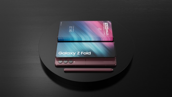 設計師分享三星Galaxy Z Multi-Fold多摺疊智慧機高解析概念算繪圖 | T客邦