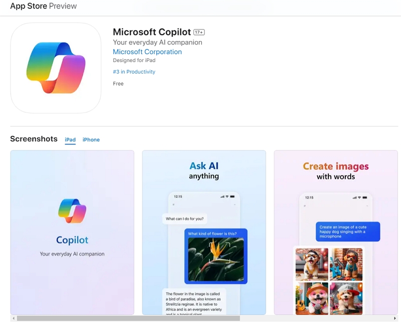 Microsoft Copilot登陸iOS，iPhone和iPad也能免費用ChatGPT | T客邦