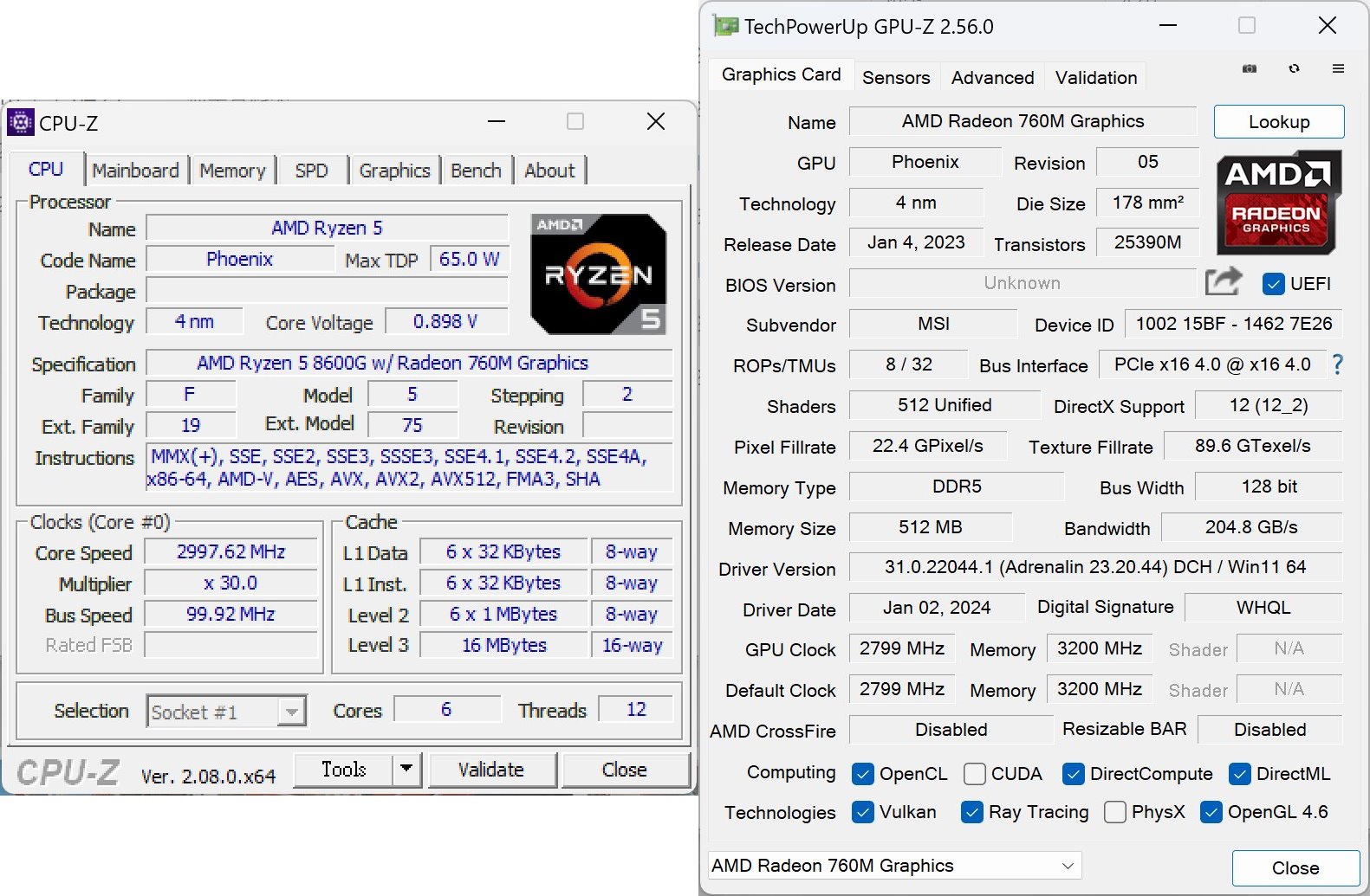 AMD Zen 4世代桌上型APU登場，Ryzen 7 8700G、Ryzen 5 8600G效能實測 | T客邦