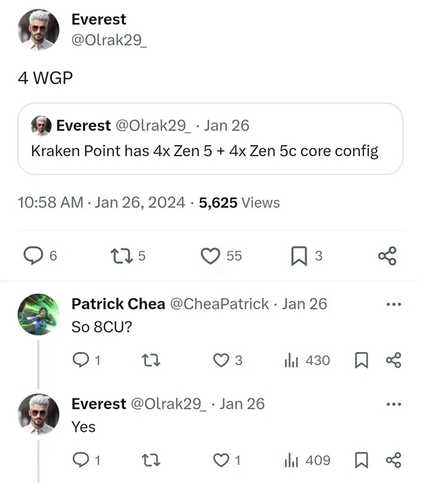 AMD 新一代 Kraken Point APU 曝光，4 核 Zen5 + 4 核 Zen5c | T客邦