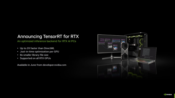 NVIDIA 宣布 TensorRT 登陸 RTX 顯示卡，全系列支援、效能最高翻倍 | T客邦